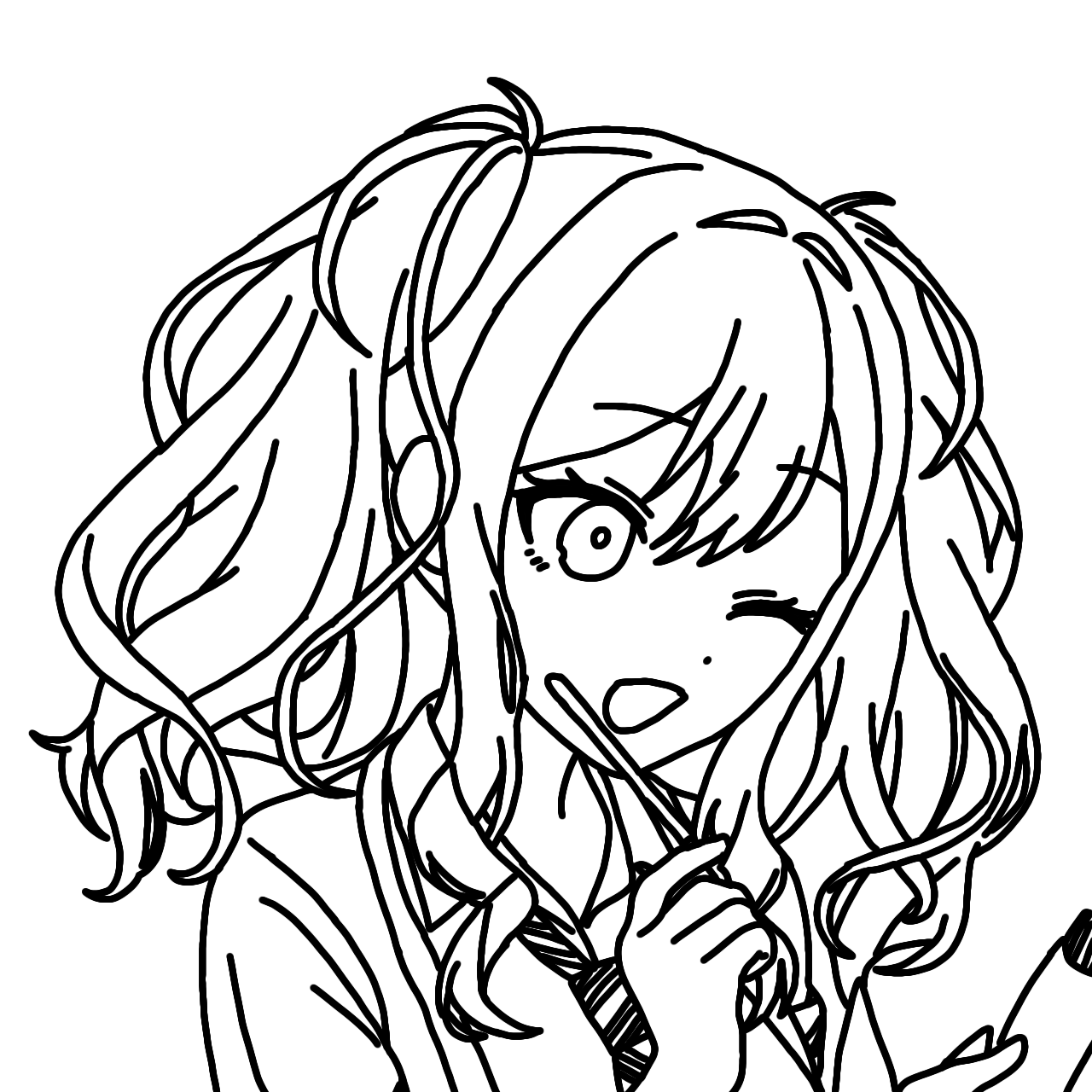 Day 1 Of Making Saki Coloring Pages Cause IDK What To Post ☆ | HoYoLAB