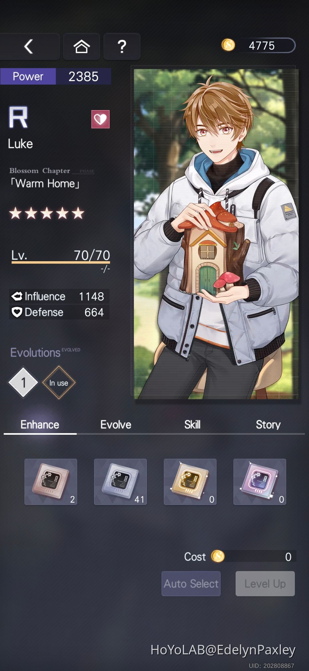 Max level R Card Luke Warm Home Tears of Themis | HoYoLAB