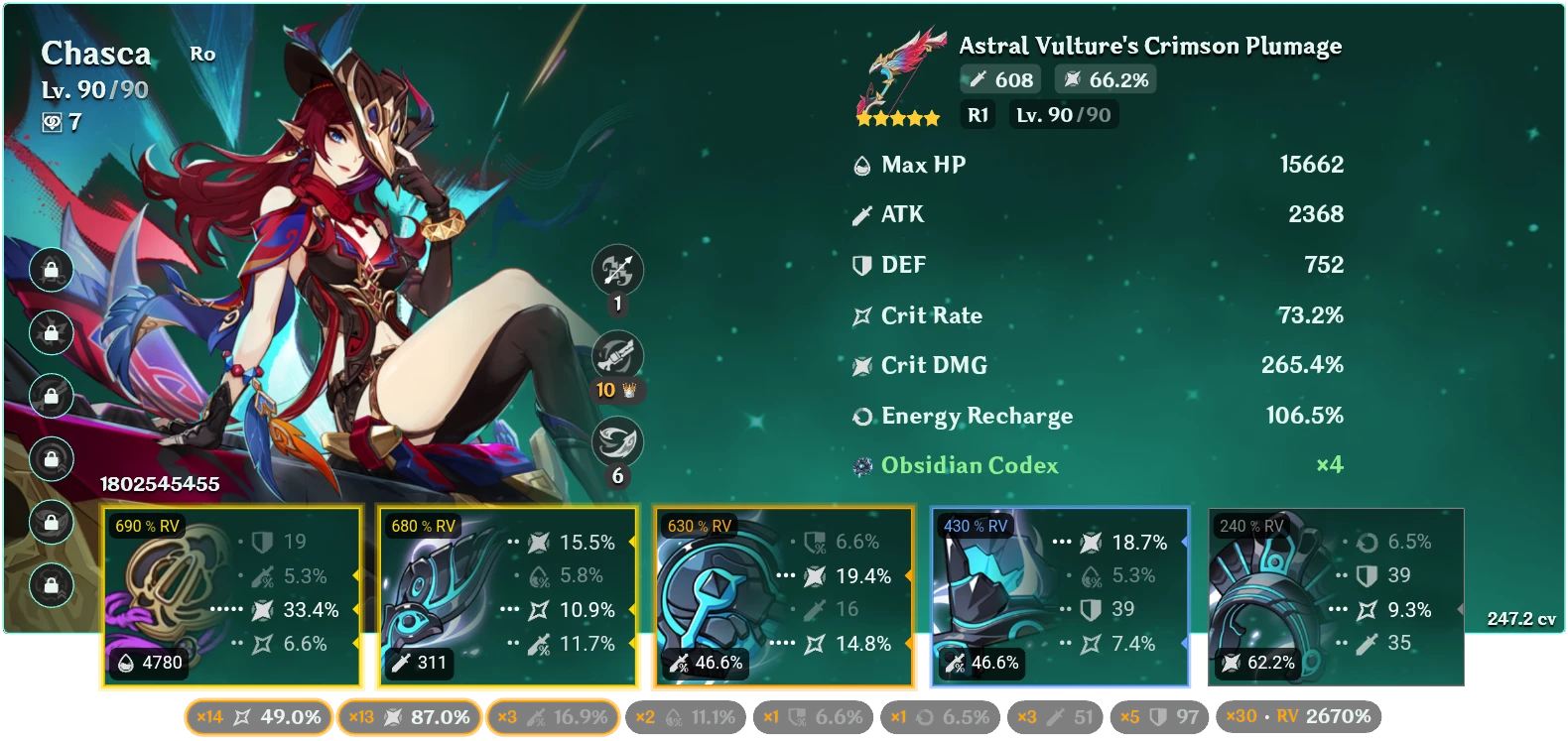 chasca build~ Genshin Impact | HoYoLAB