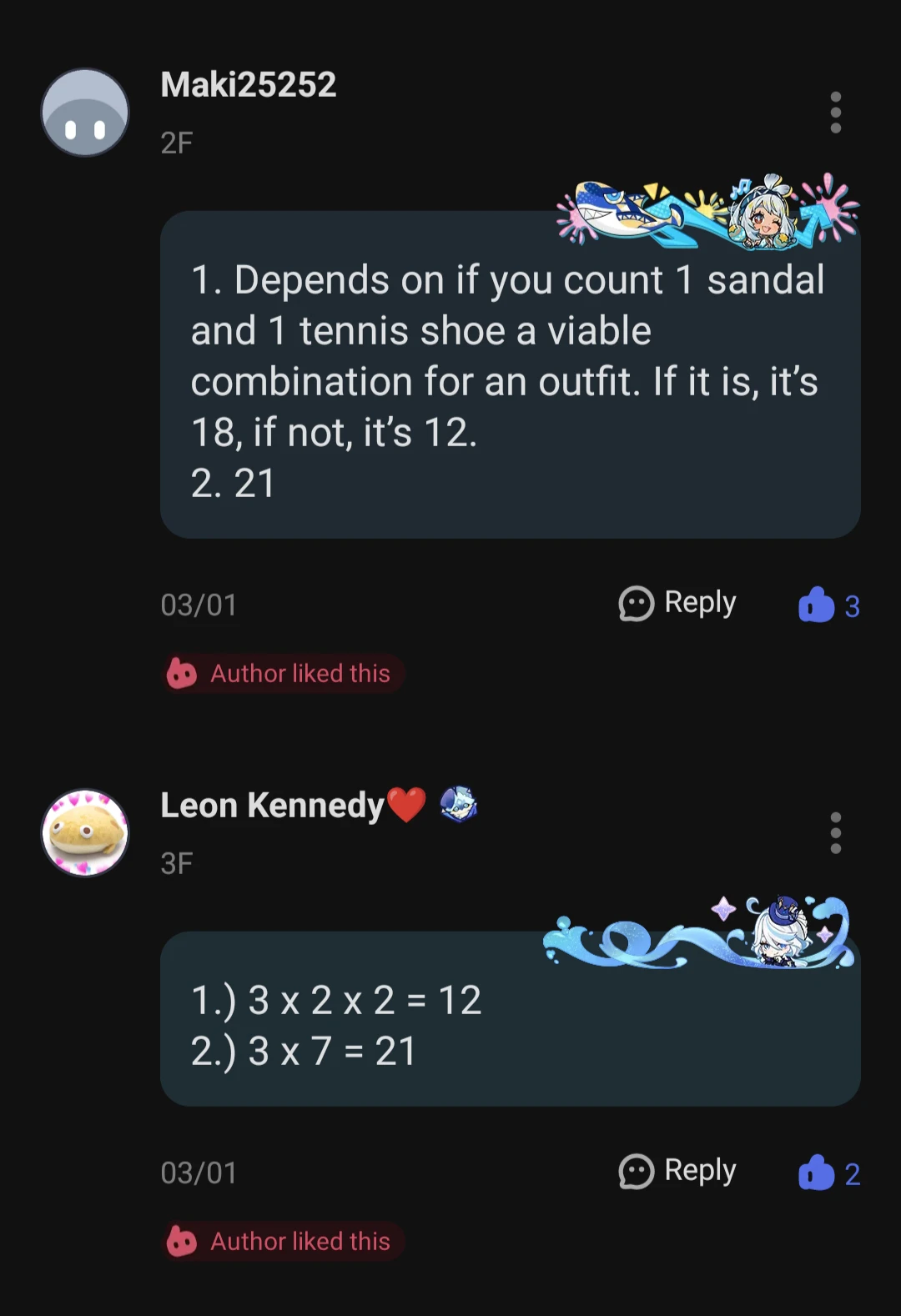 MATH SHOUTOUTS (LATE AF)!!! Genshin Impact | HoYoLAB