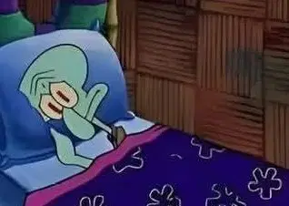 squidward gets scared