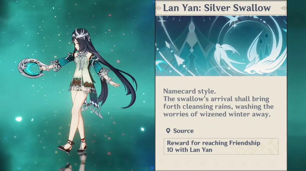 Lan Yan Friendship 10 ~ "Silver Swallow" Genshin Impact | HoYoLAB