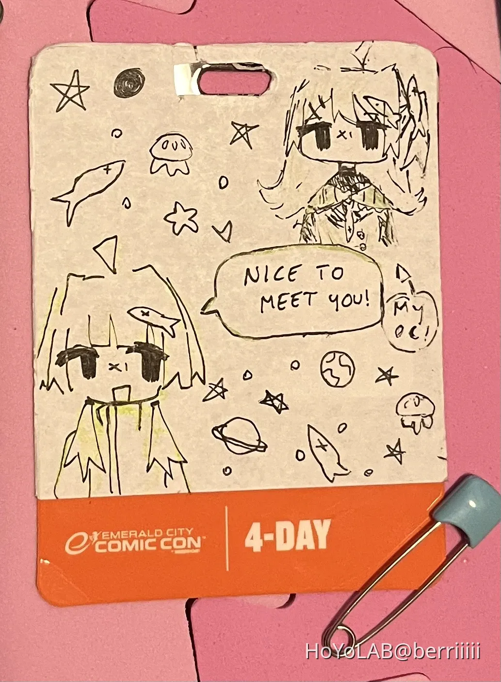 drew on my badge lol | HoYoLAB