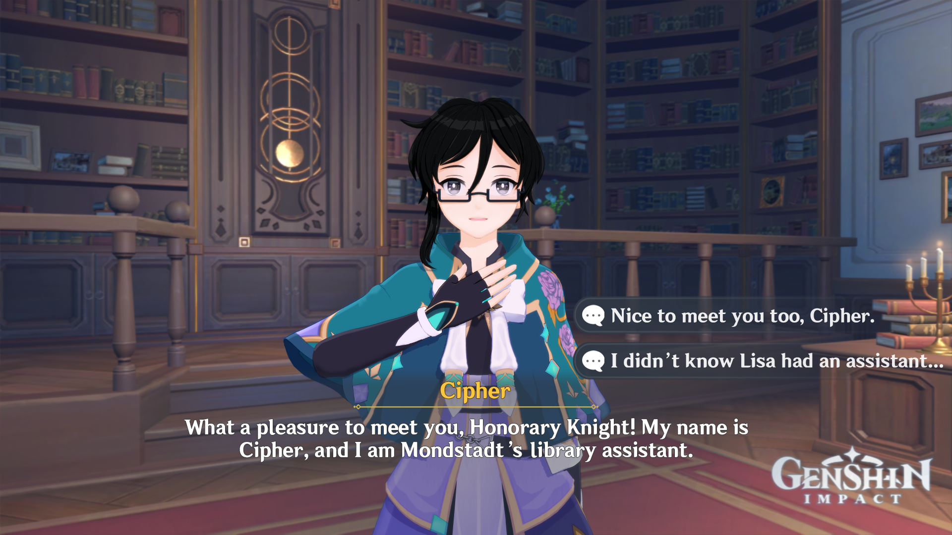 POV: You meet my OC Cipher in game for the first time 💐 Genshin Impact | HoYoLAB