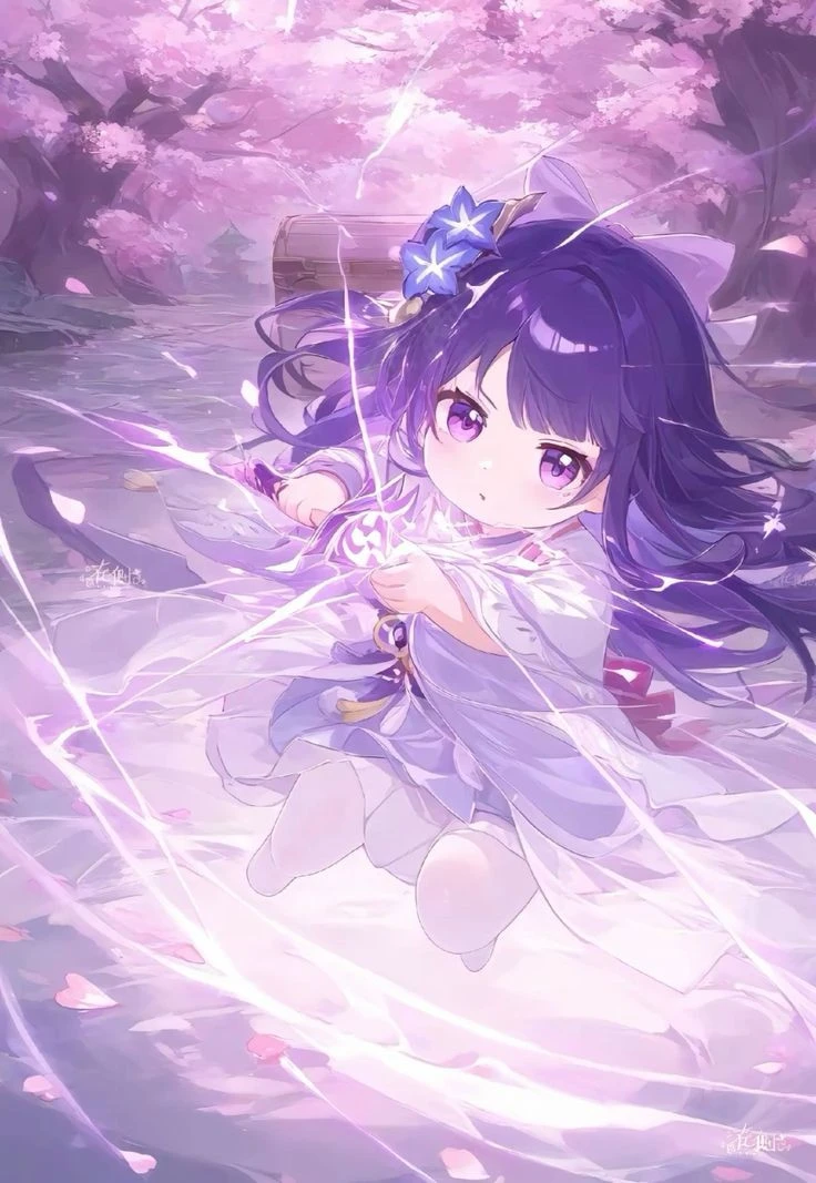 Raiden Shogun baby 💜🌸 Genshin Impact | HoYoLAB