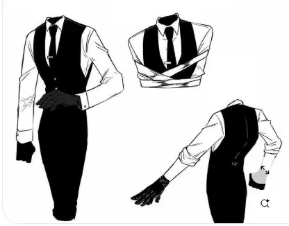 suit drawing reference