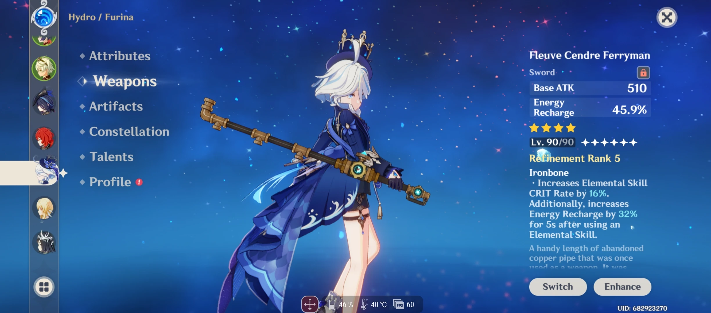 Finally got her R5 signature weapon ! Genshin Impact | HoYoLAB