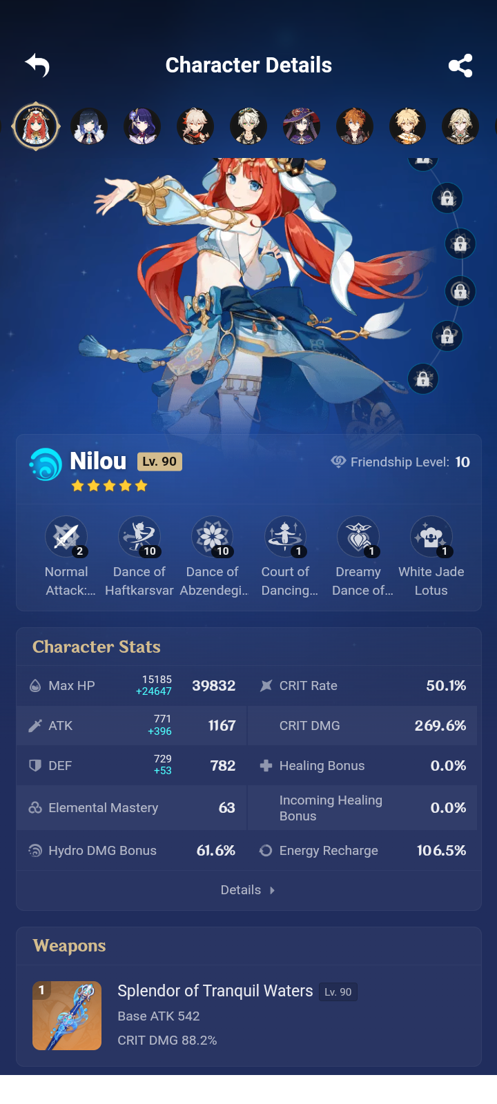 nilou DPS Genshin Impact | HoYoLAB
