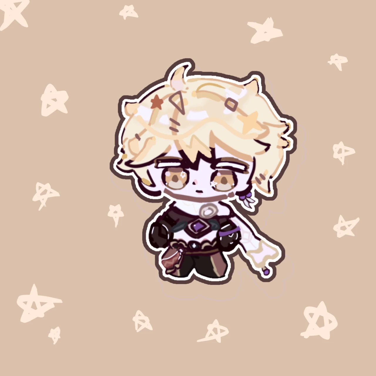 Aether chibi! Genshin Impact | HoYoLAB