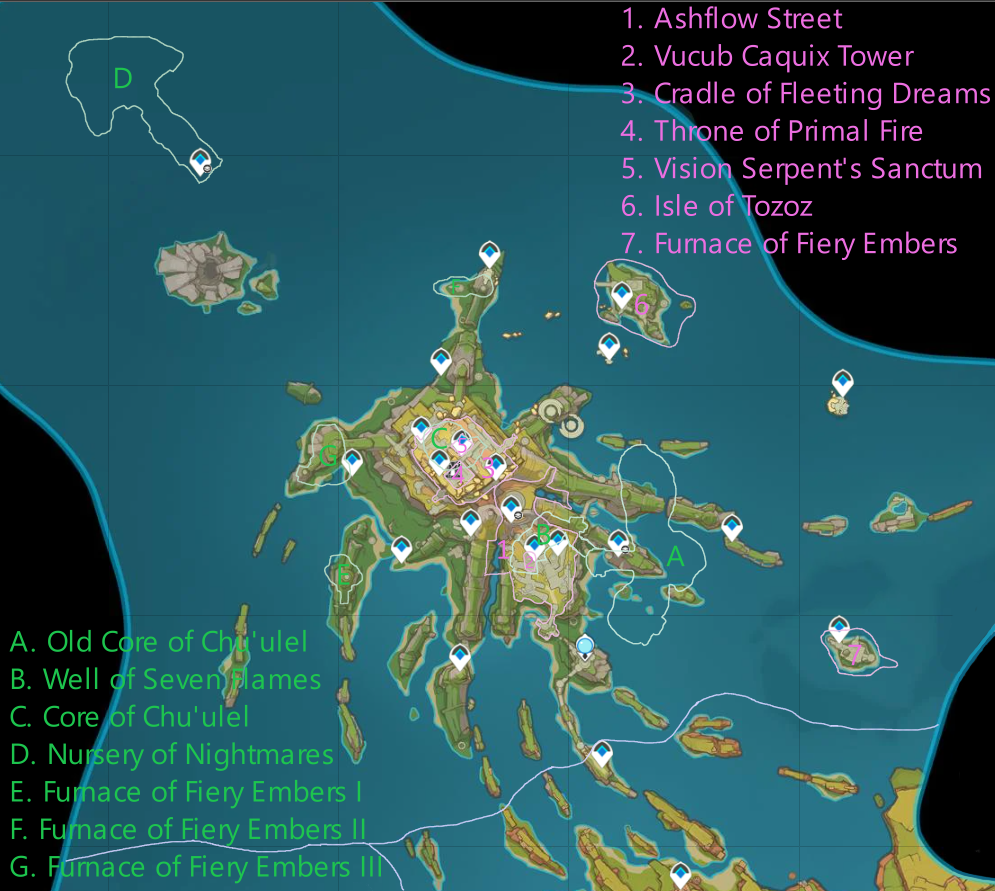 I mapped out Ochkanatlan Genshin Impact | HoYoLAB