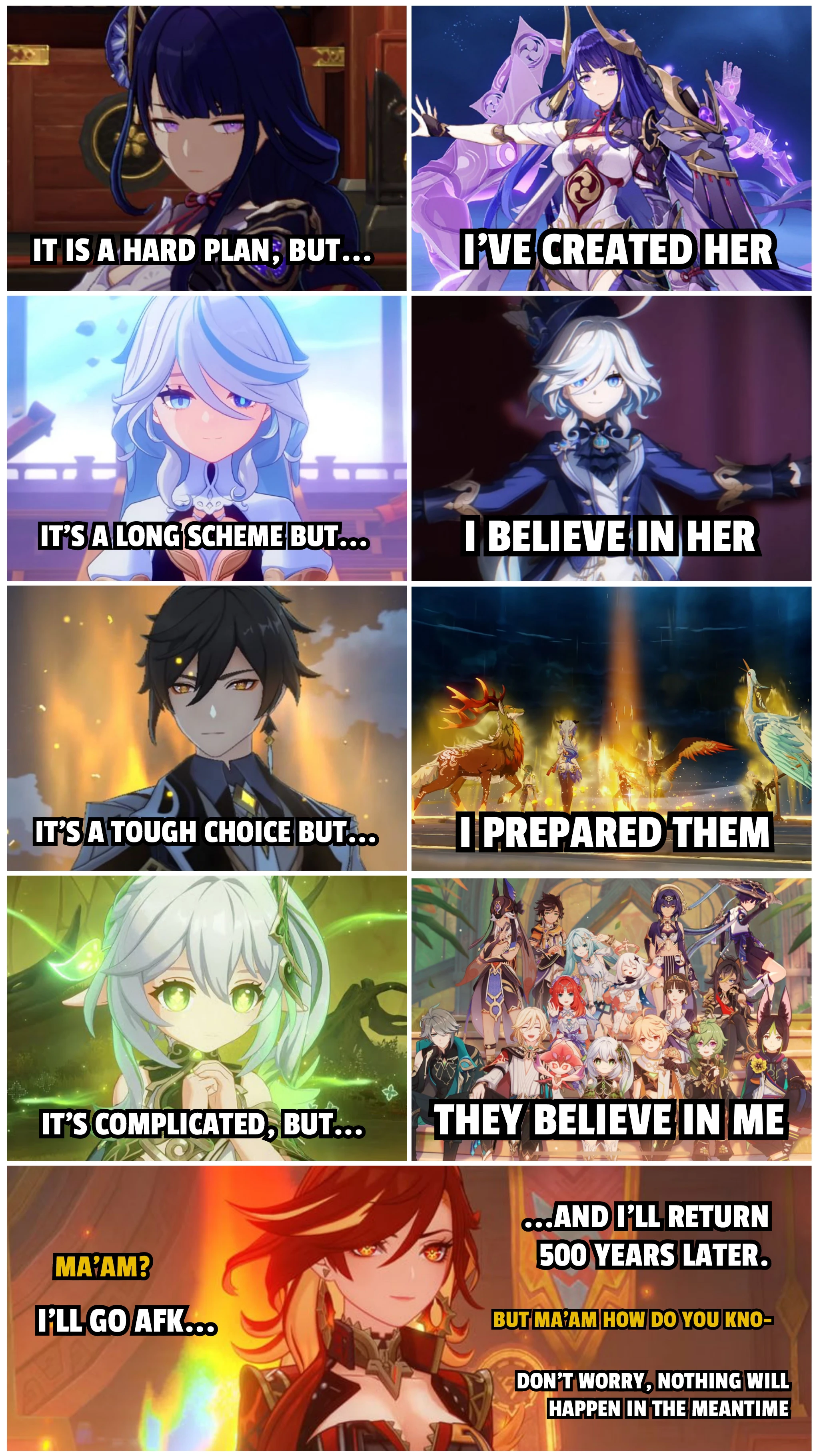 ARCHONS, HOW DO YOU KNOW IT WILL WORK? Genshin Impact | HoYoLAB