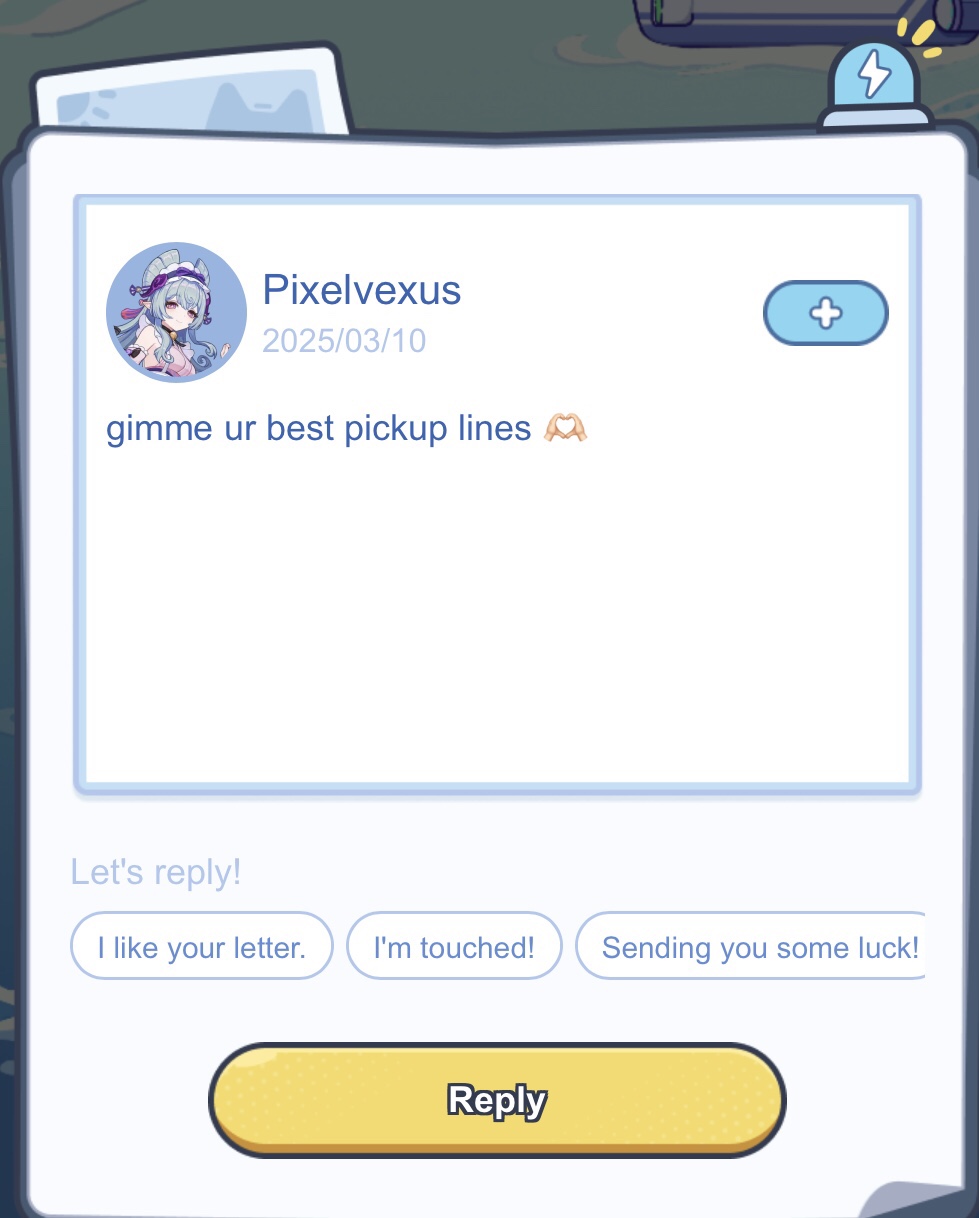 Does anyone have good pick up lines😏 Genshin Impact | HoYoLAB