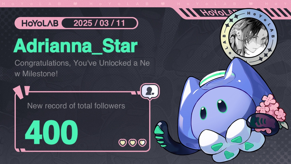 400 FOLLOWERS?? | HoYoLAB