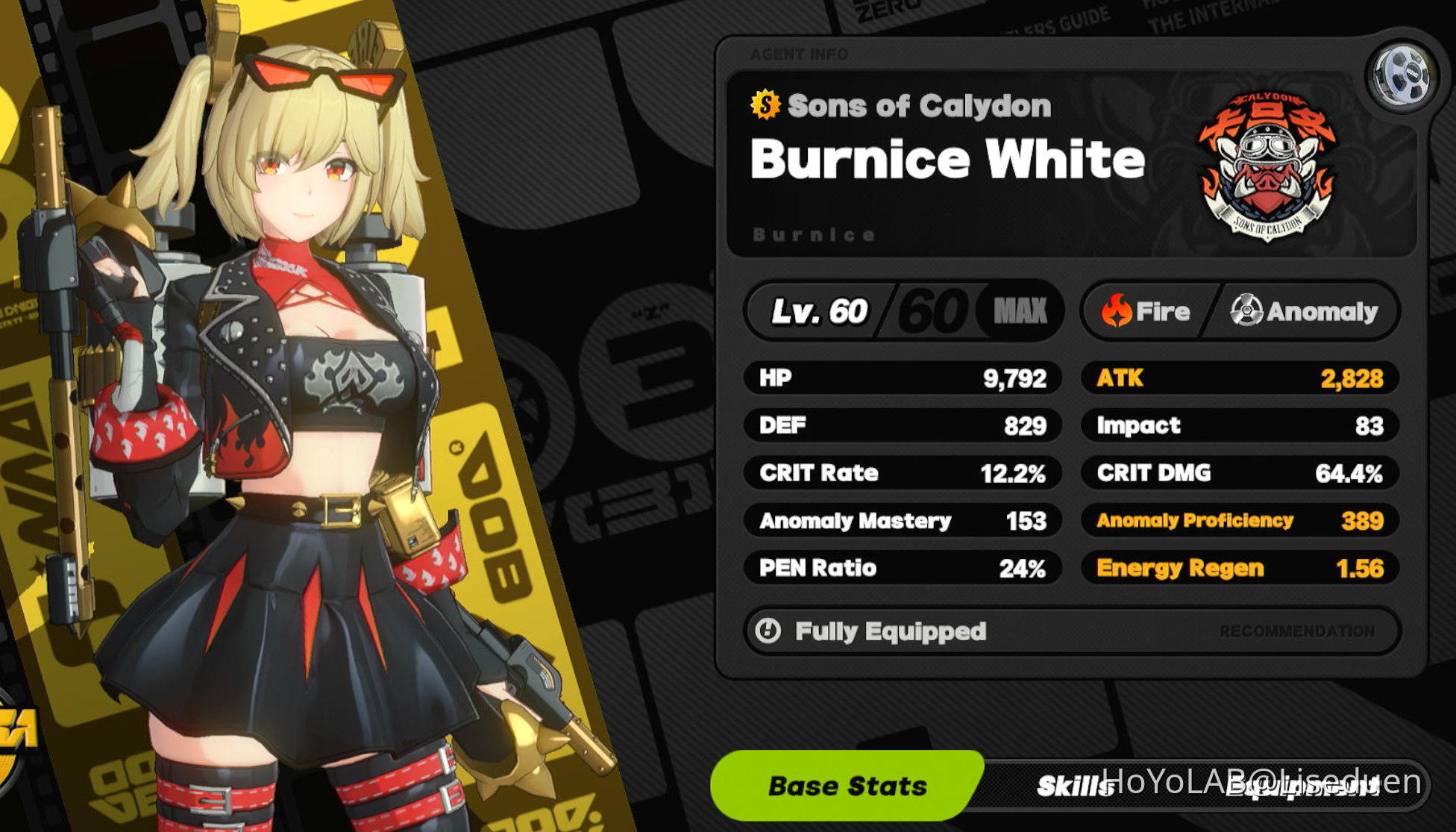 My Burnice Zenless Zone Zero | HoYoLAB