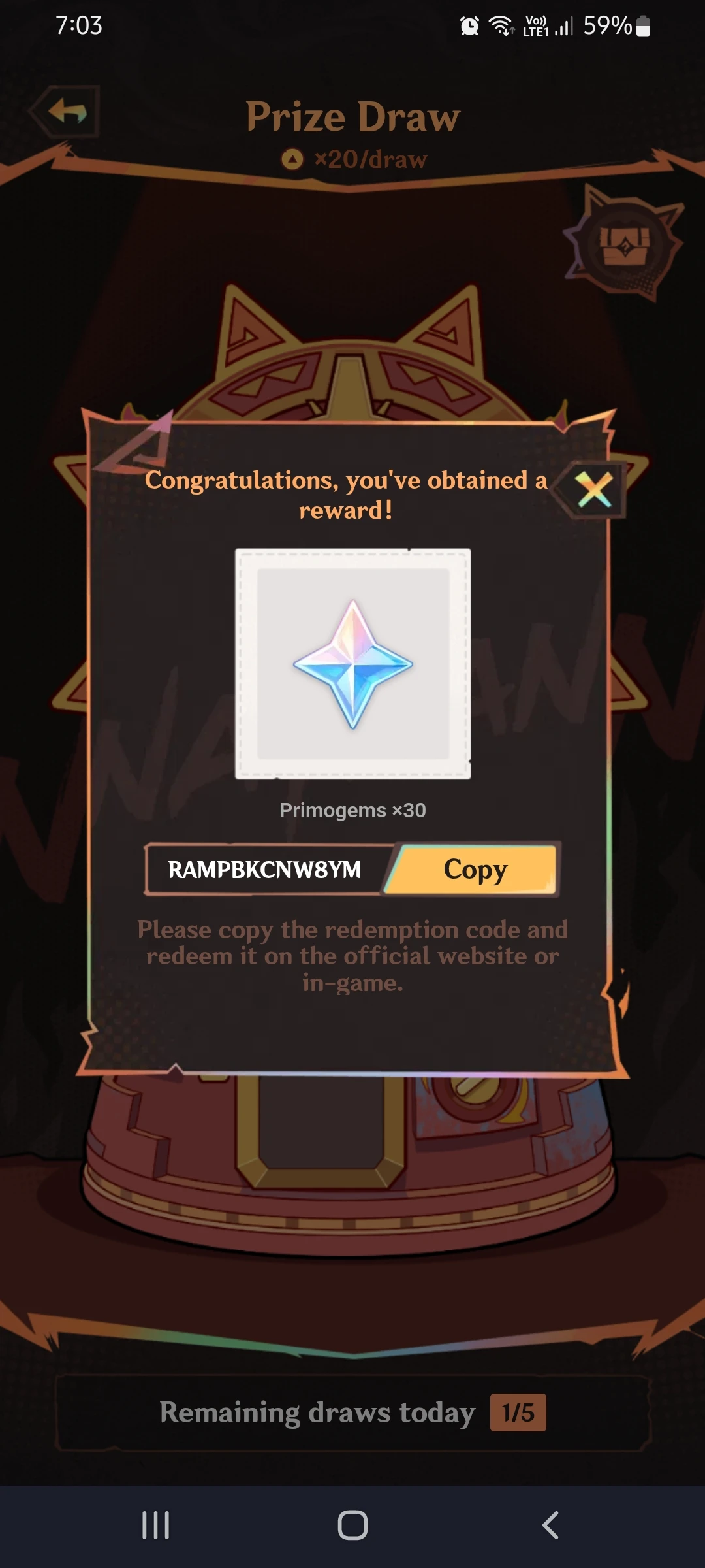 lucky roll Genshin Impact | HoYoLAB