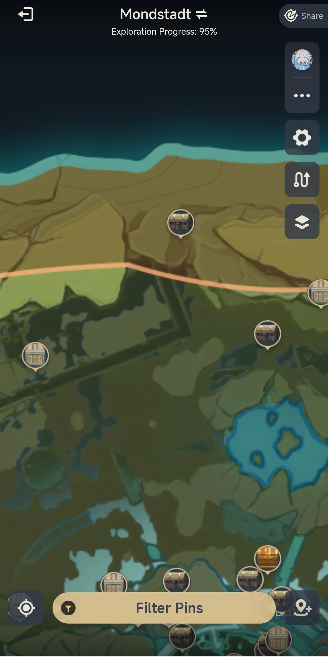 i want explore stormterror's liar until i see the map... how i can open ...