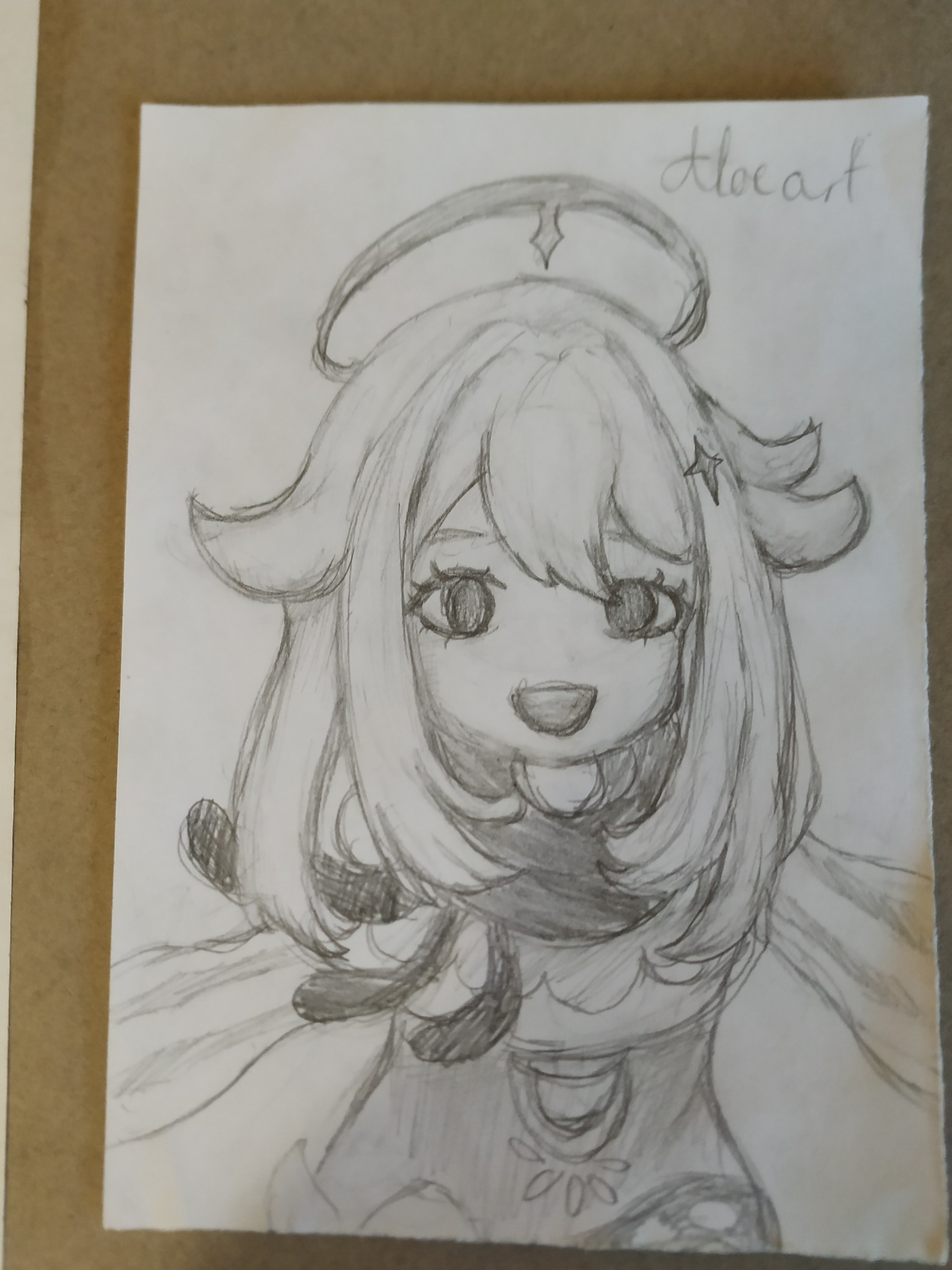 A very rushed sketch of Paimon from memory I sketched in class Genshin ...