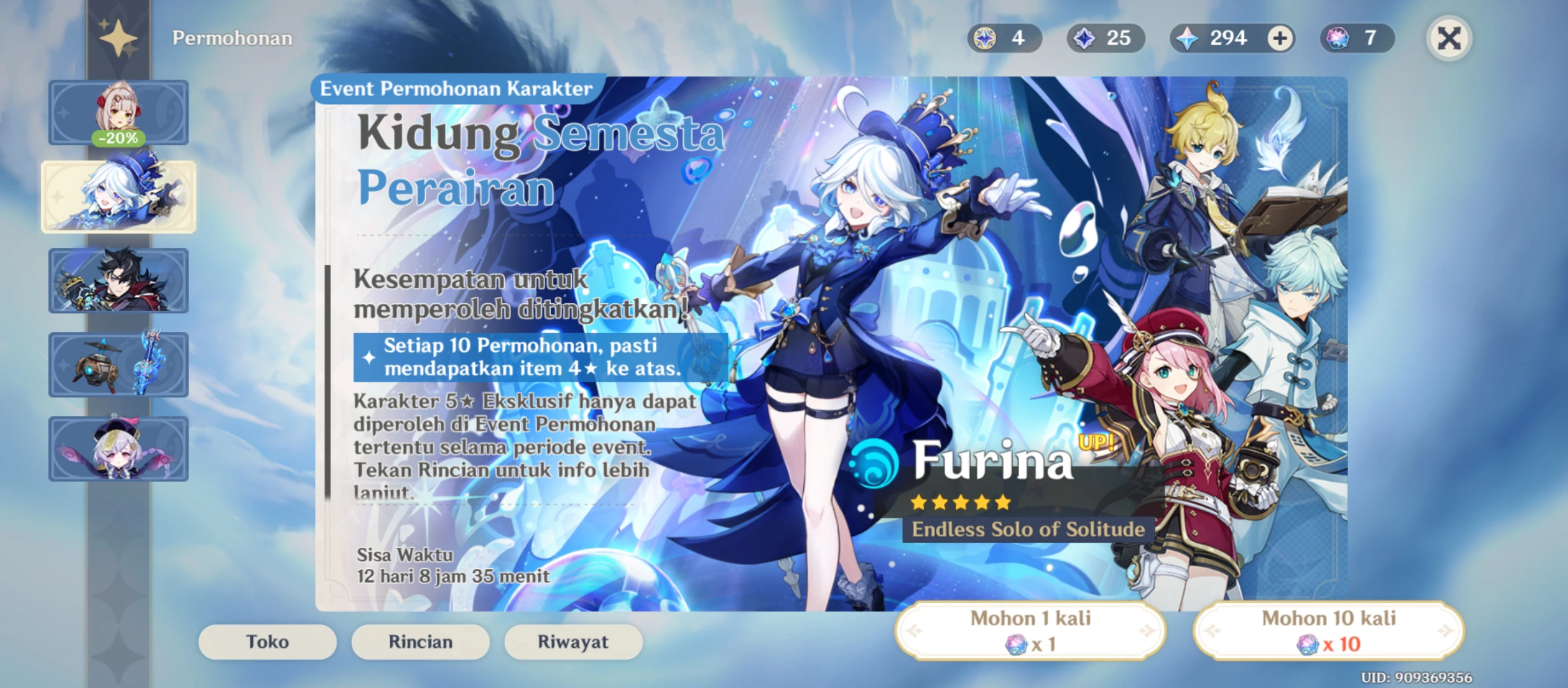 Hari pertama menabung Untuk Seseorang di banner 5.7, infokan saya kapan Kinich Rerun 😫👊🏻 Genshin ...