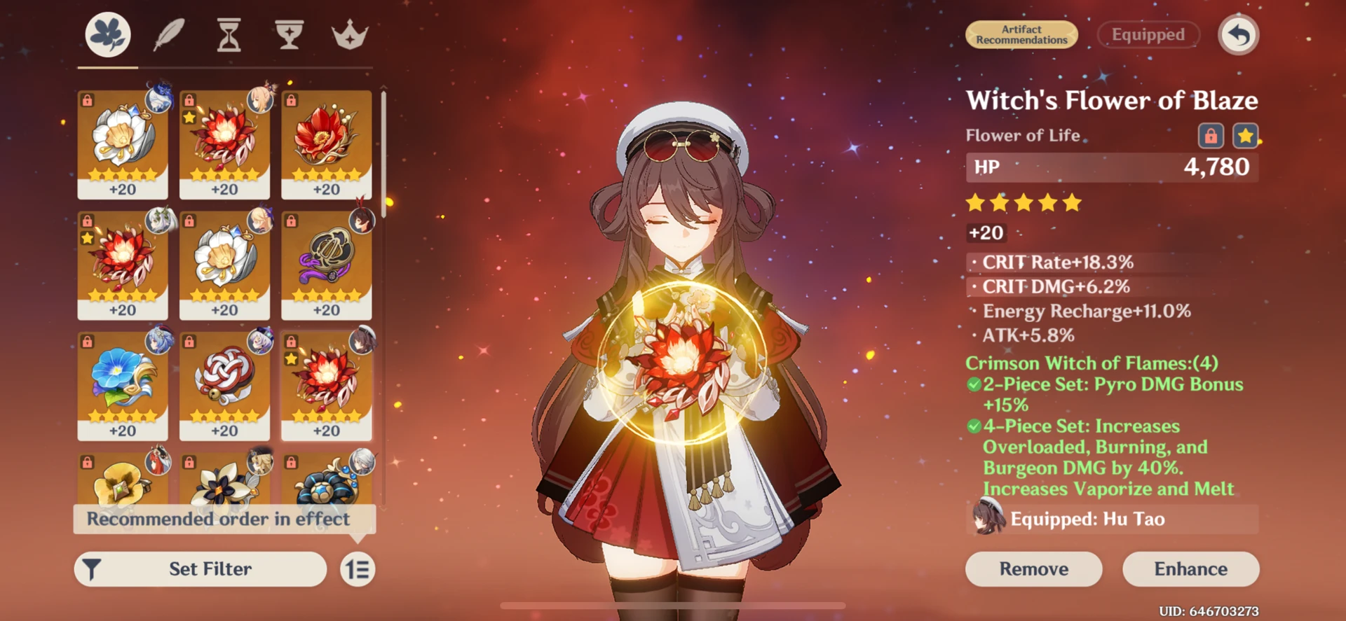 HuTao Build? 1-10? Genshin Impact | HoYoLAB