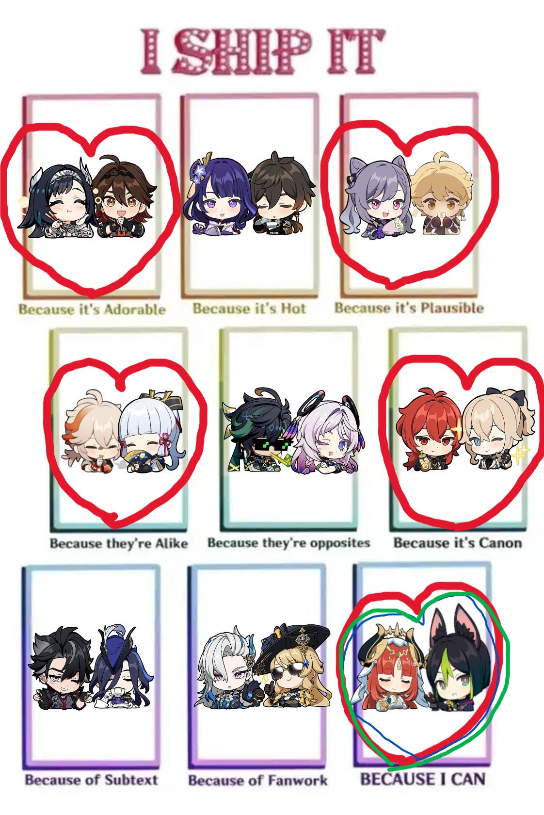 My personal favorite Genshin ships!! Genshin Impact | HoYoLAB