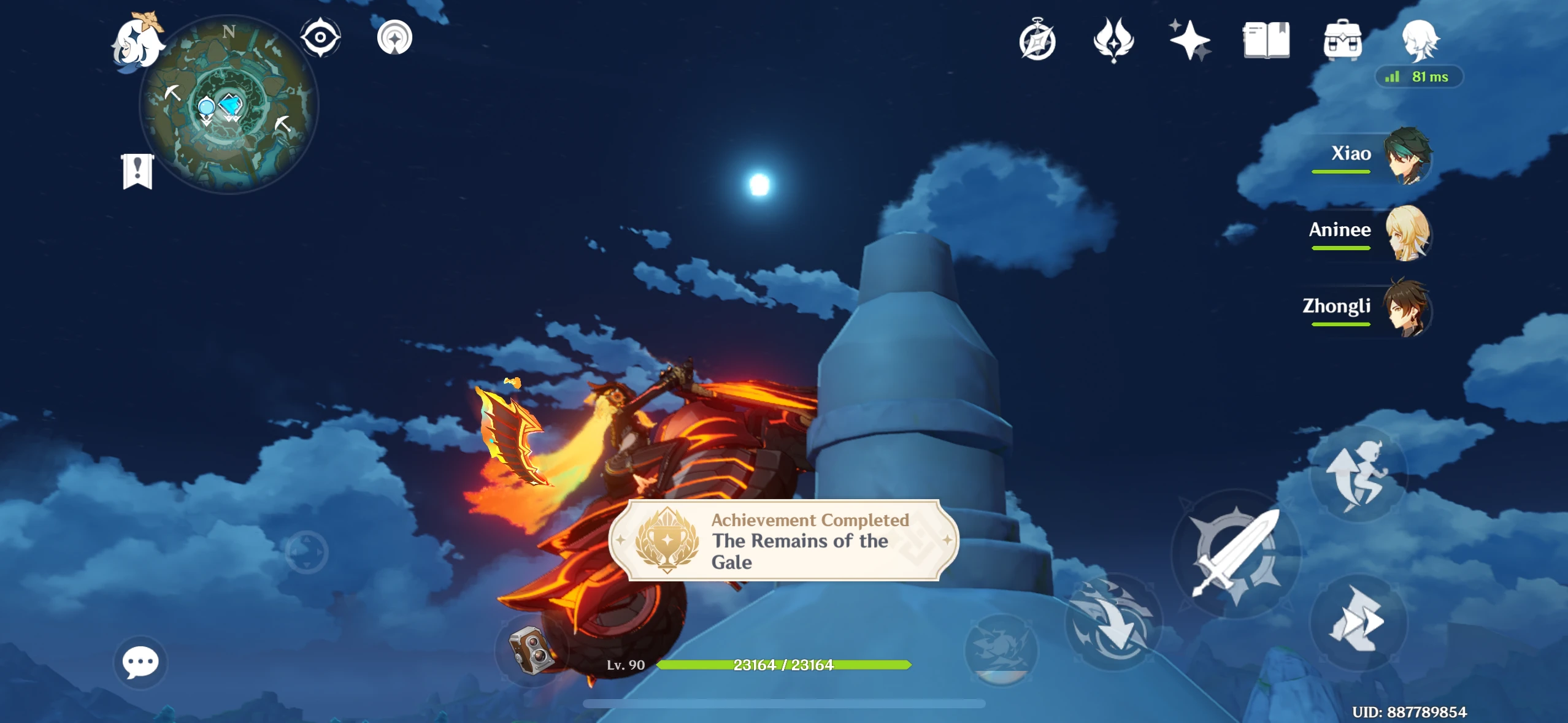 At the top of Stormterror Tower Genshin Impact | HoYoLAB