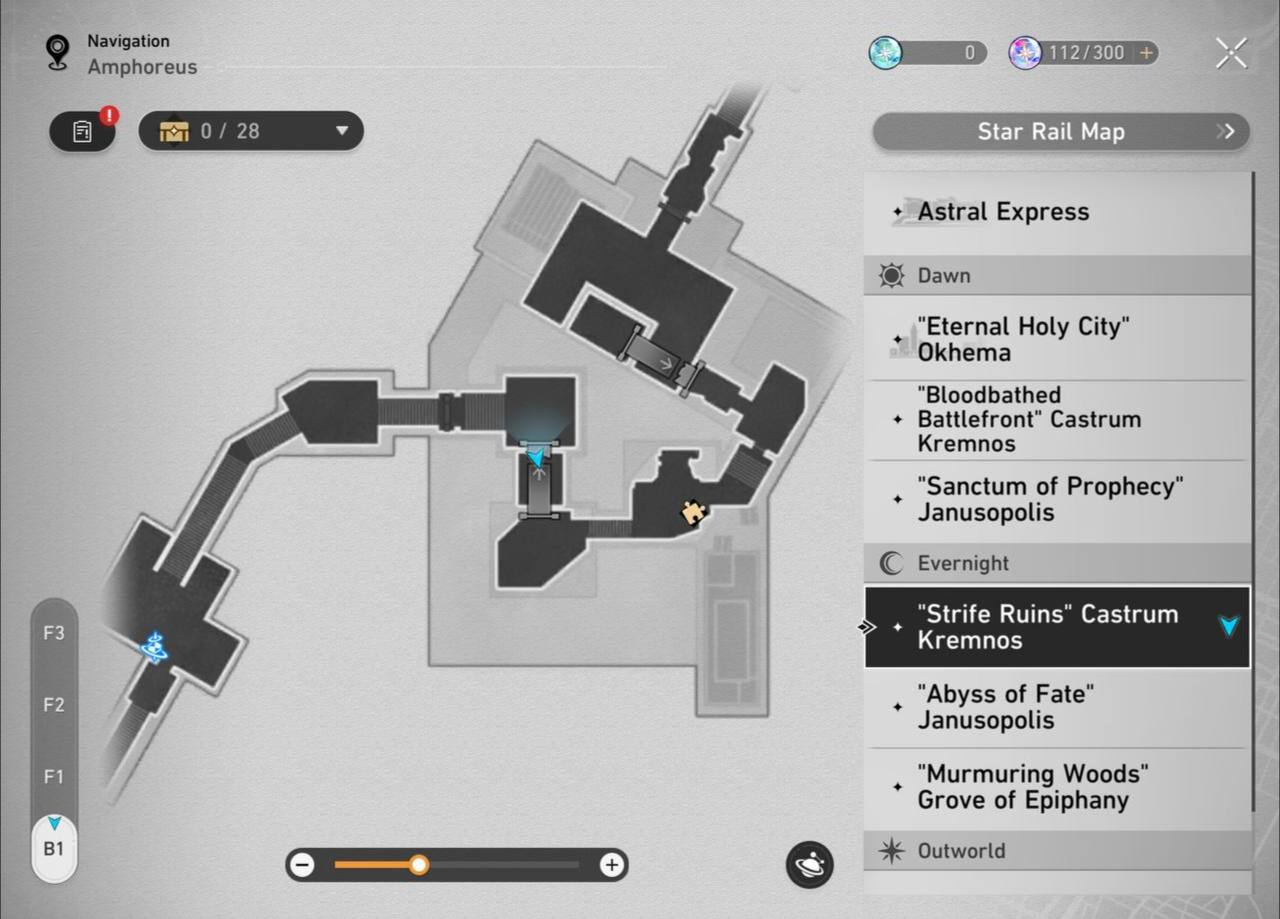 Amphoreus Chests Location | “Strife Ruins” Castrum Kremnos Honkai: Star ...