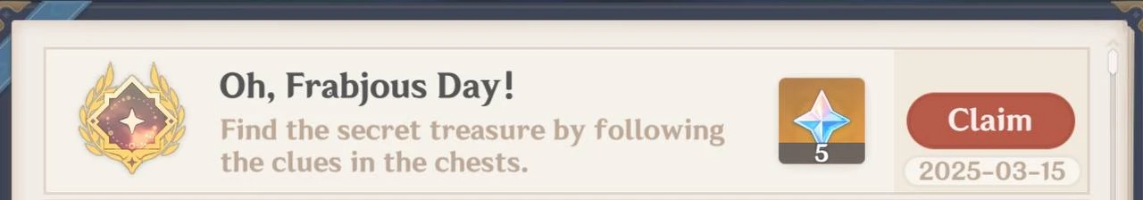 1 Mora Chest Guide | Treasure map in a Box | "Oh, Frabjous Day ...