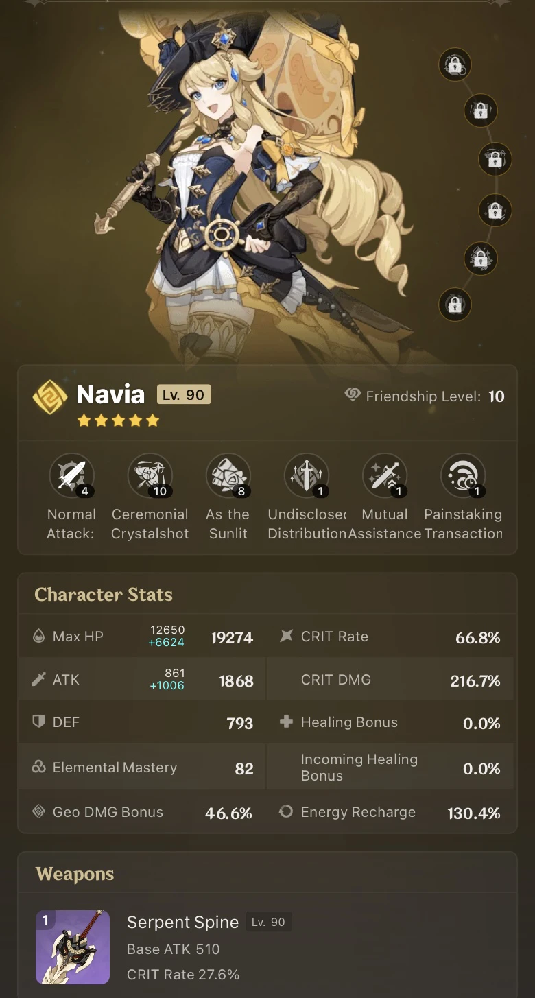 Is this a good build for Navia? Genshin Impact | HoYoLAB