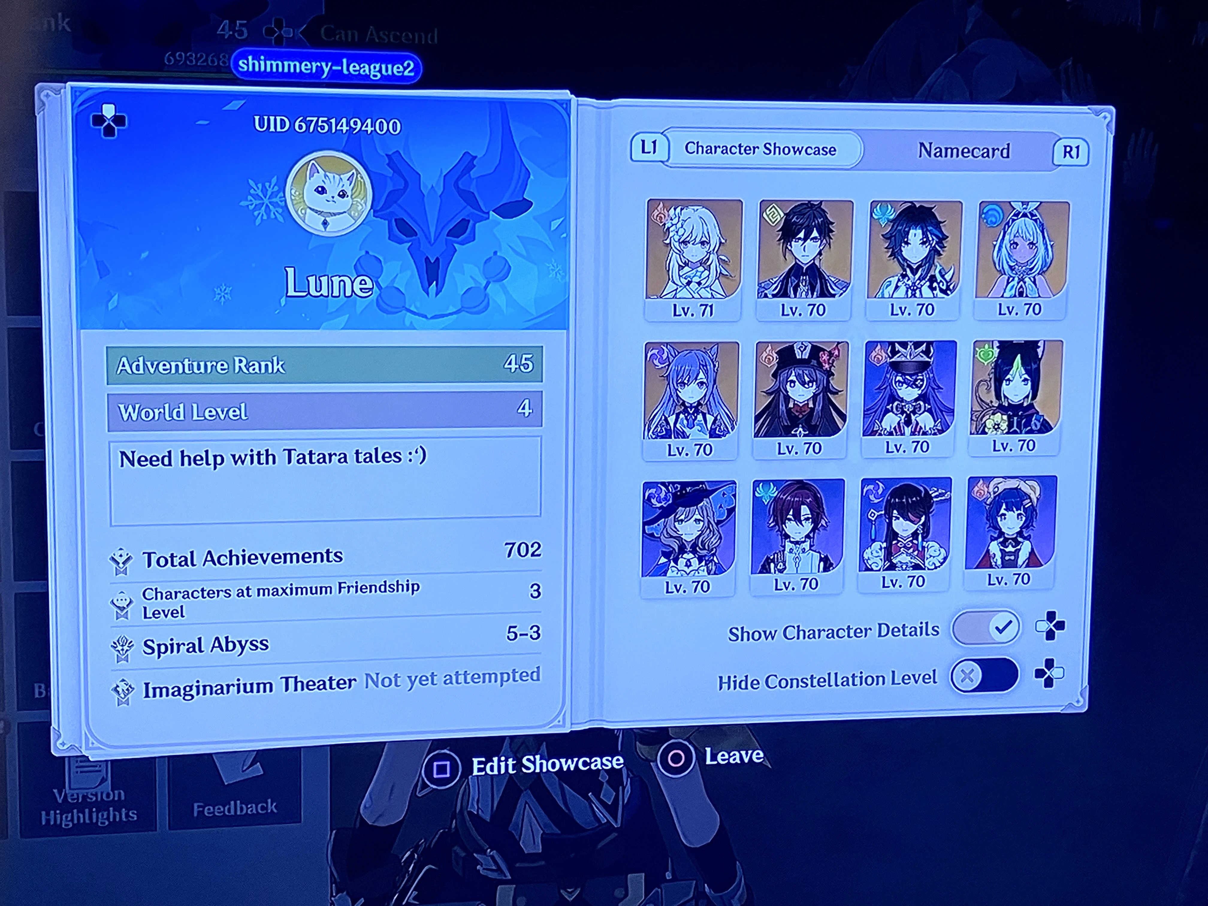 My UID! Genshin Impact | HoYoLAB