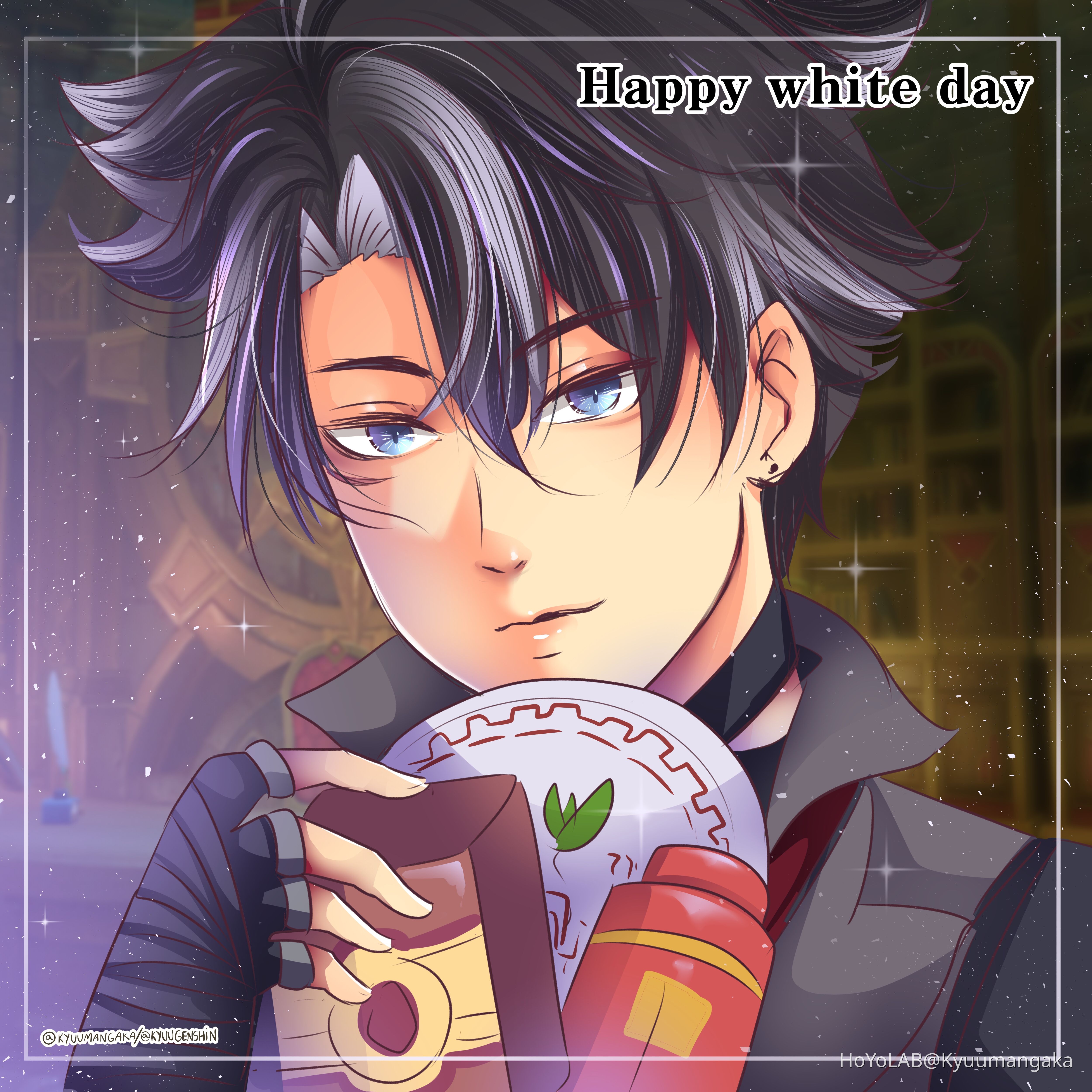 Happy White Day with Wrio (fanart by me) Genshin Impact | HoYoLAB