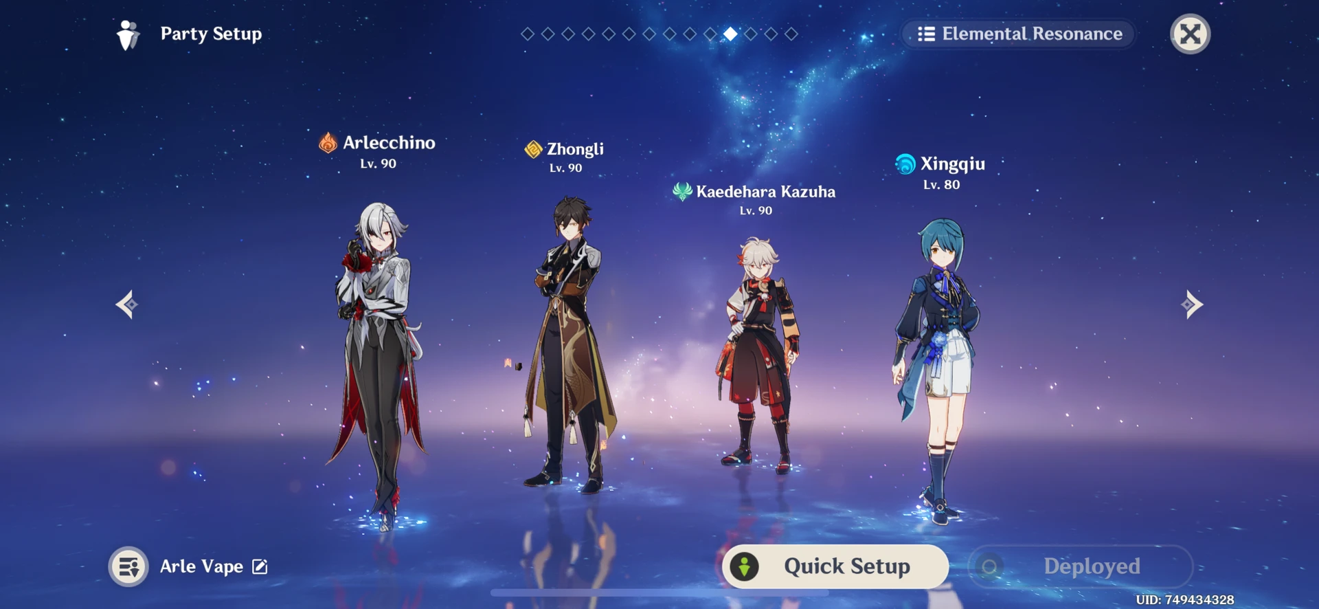 Guess my Main based off my main team but it’s all three of my accounts!! Genshin Impact | HoYoLAB