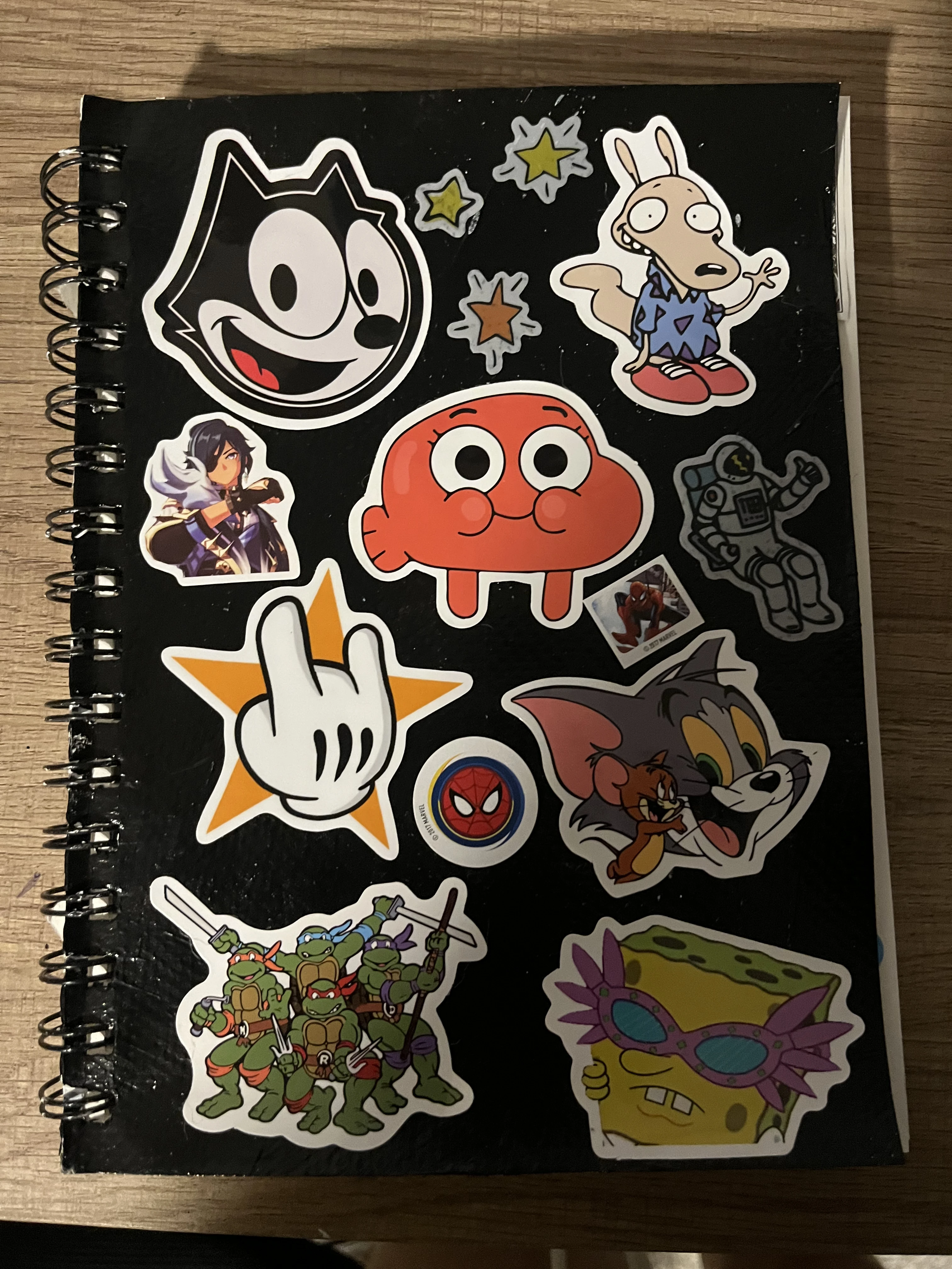 JUST DECORATED A SKETCHBOOK!!(read Text thingy pls) Genshin Impact ...