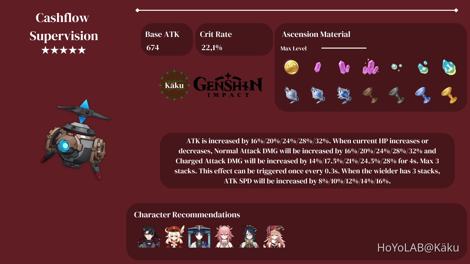 Cashflow Supervision - Weapon Guide Genshin Impact | HoYoLAB