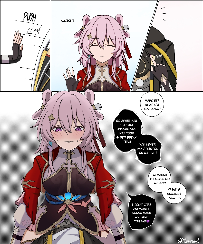 March x Caelus x Firefly (Artist by Naneesan1) Honkai: Star Rail | HoYoLAB