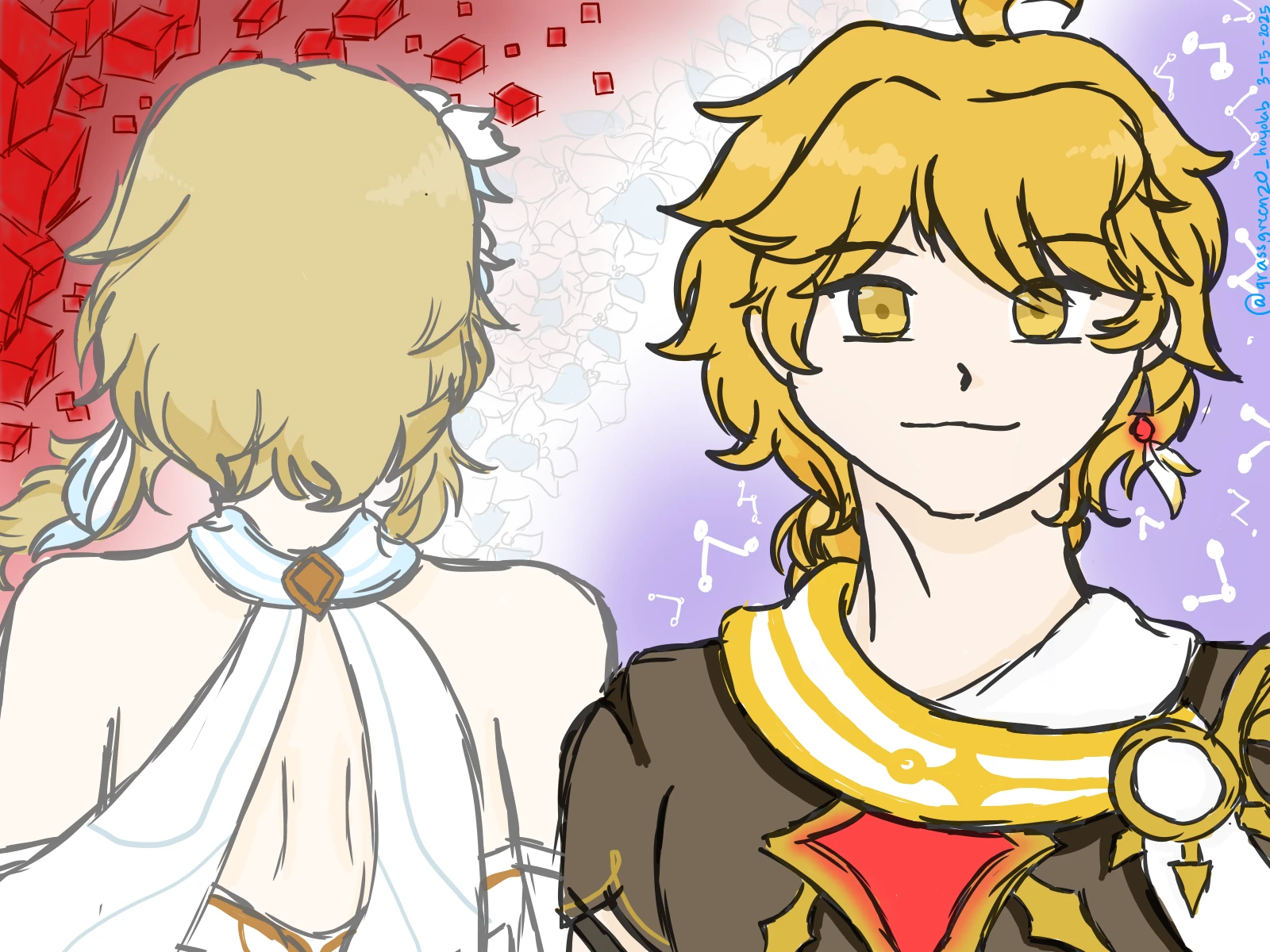 Aether and Lumine! Genshin Impact | HoYoLAB