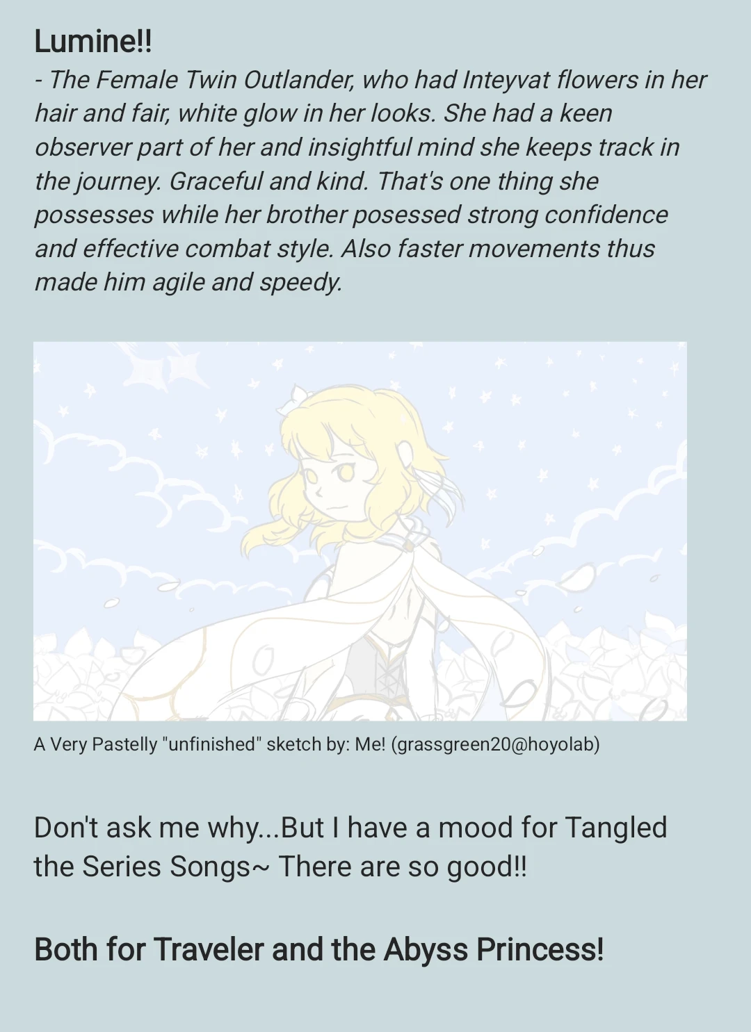 Lumine as Traveler or Abyss Princess? Genshin Impact | HoYoLAB