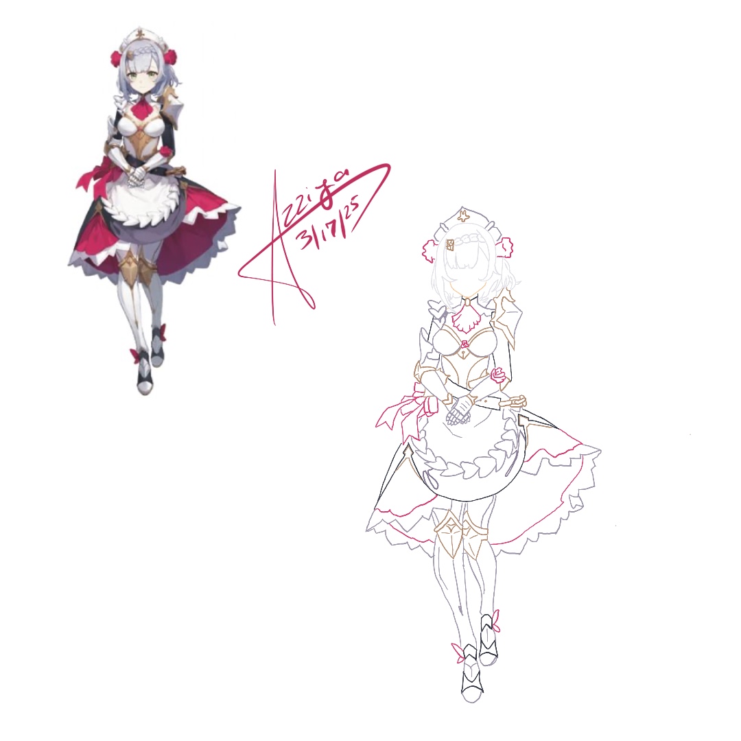 Noelle drawing Genshin Impact | HoYoLAB