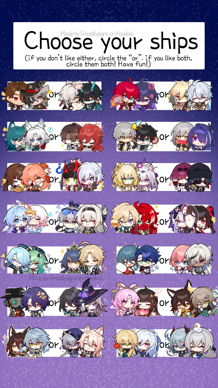 HSR Choose your ship template! Honkai: Star Rail | HoYoLAB