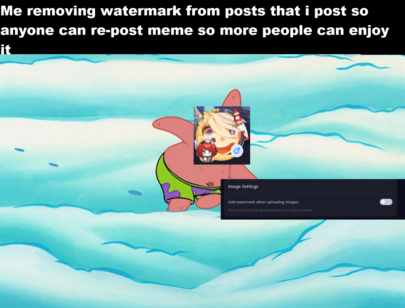 Cringe description alert :P , I remove watermark from all posts ( i ...