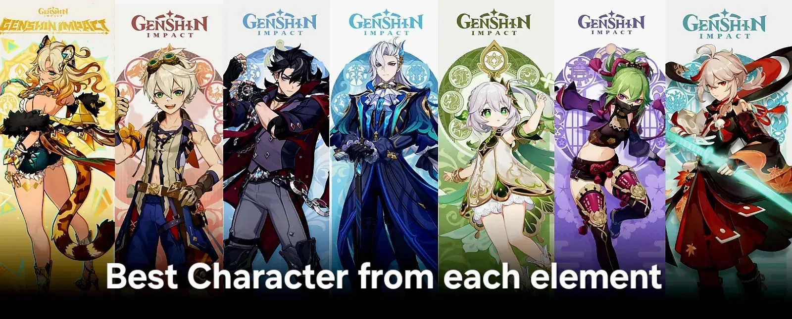 Best Character from each Element! Genshin Impact | HoYoLAB