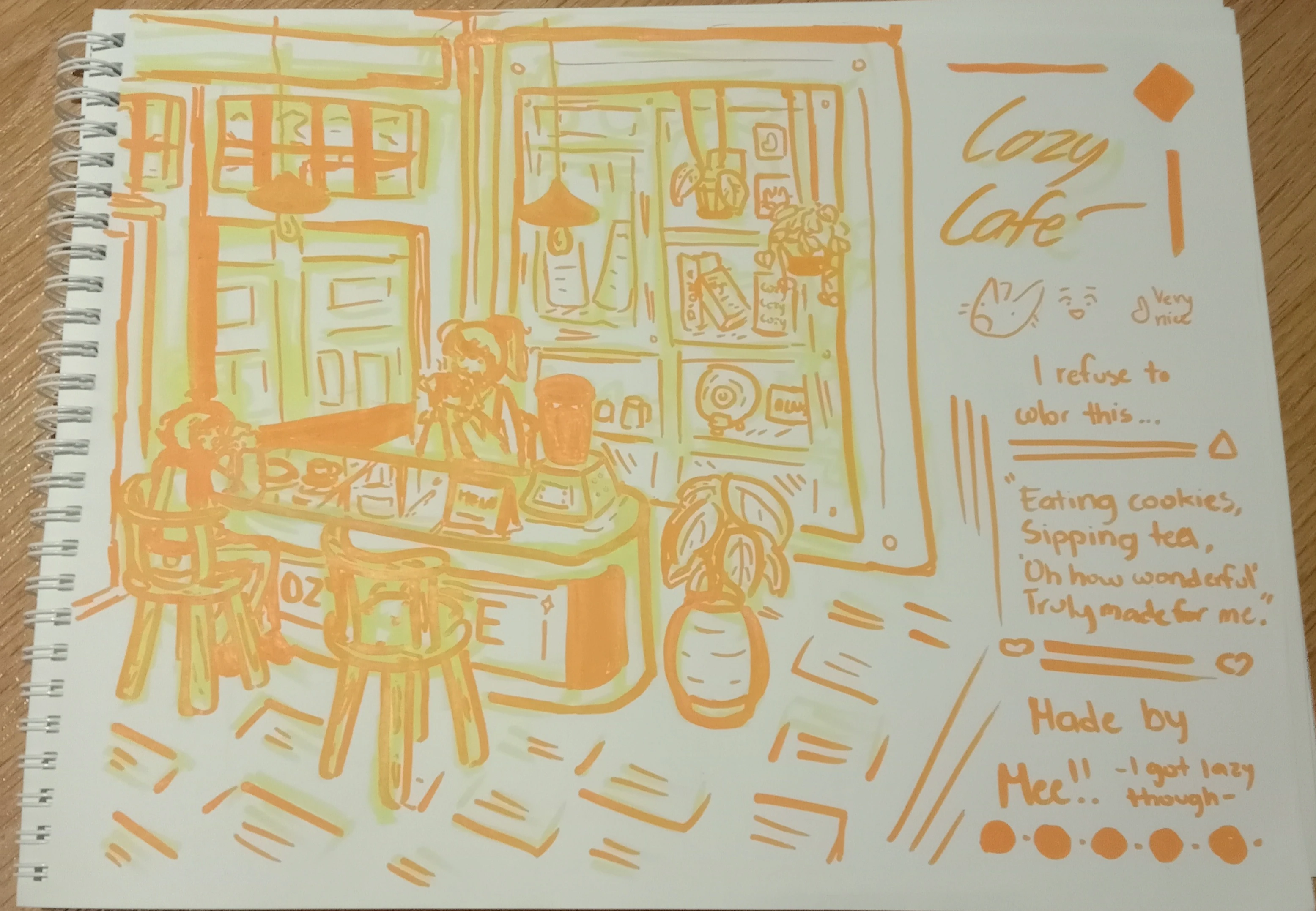 Cozy Cafe - Random Doodle Room | HoYoLAB