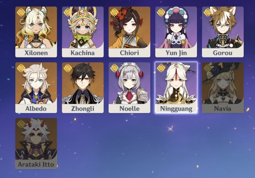 My geo characters. Genshin Impact | HoYoLAB