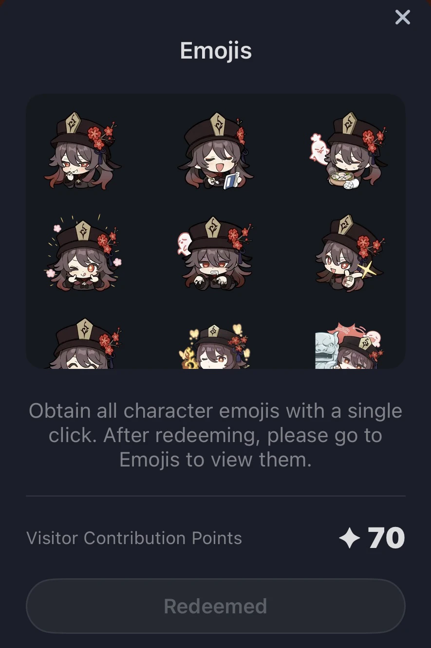 Hu Tao Emojis! 👻 Genshin Impact | HoYoLAB