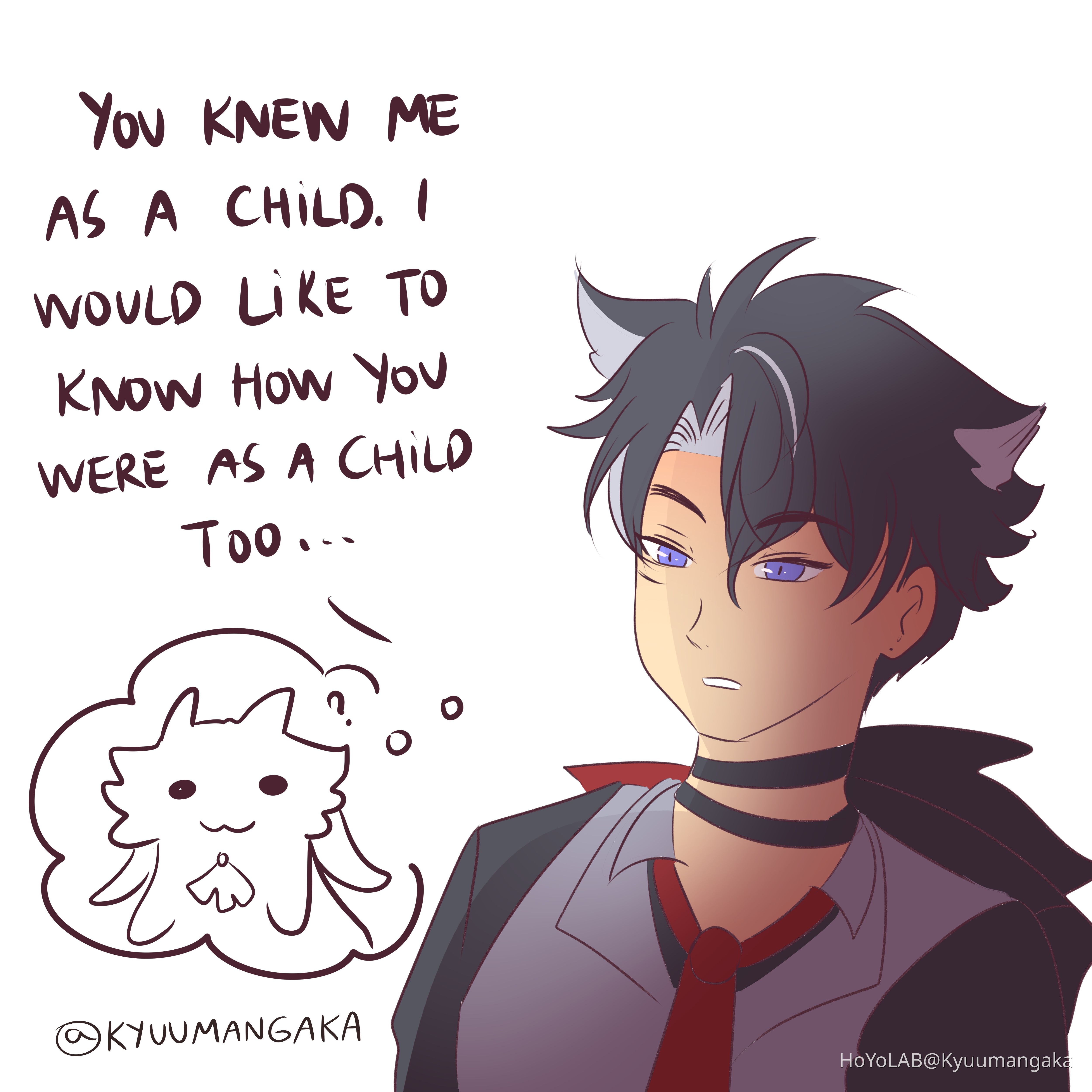 Neuvillette as a child (fanart by me) Genshin Impact | HoYoLAB