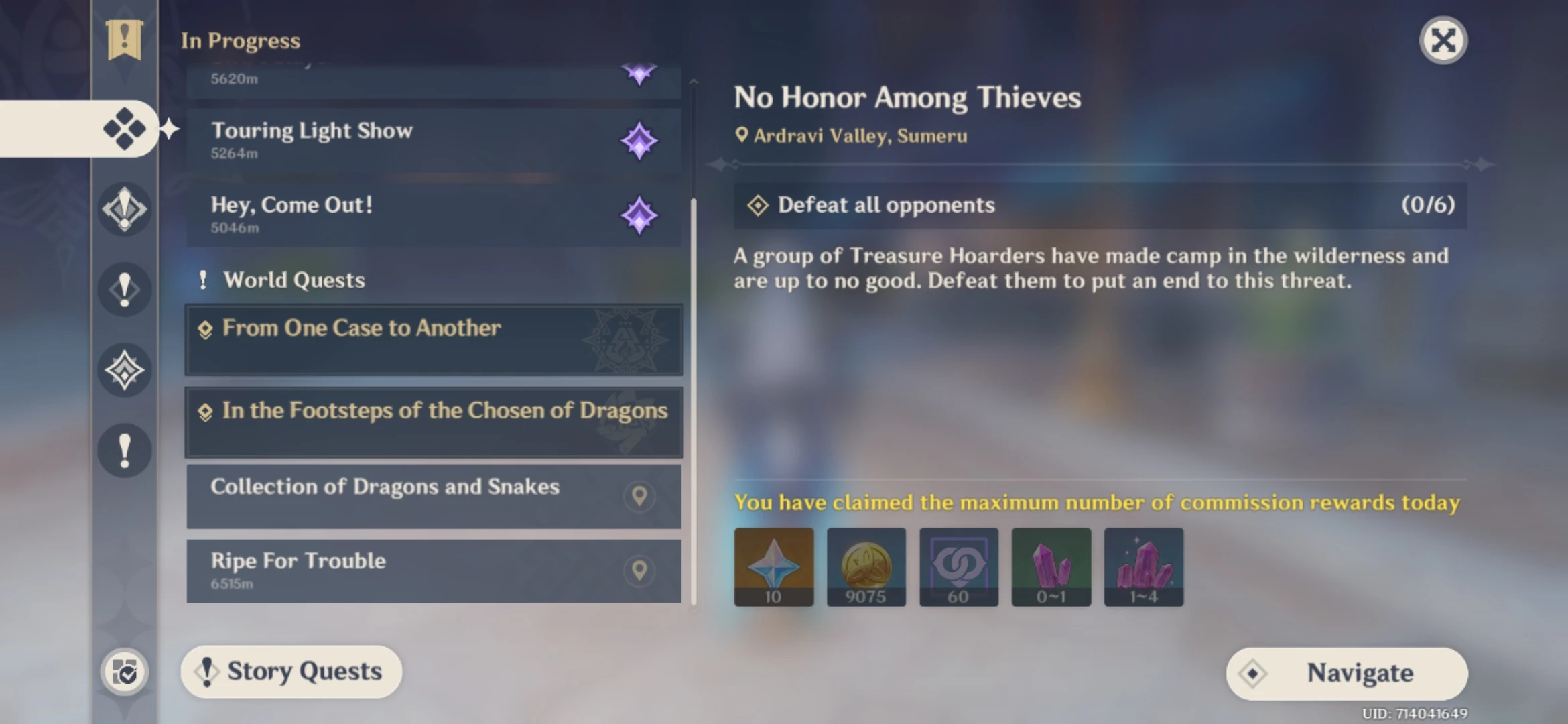 my quest menu hasn't been this empty since 2021 Genshin Impact | HoYoLAB