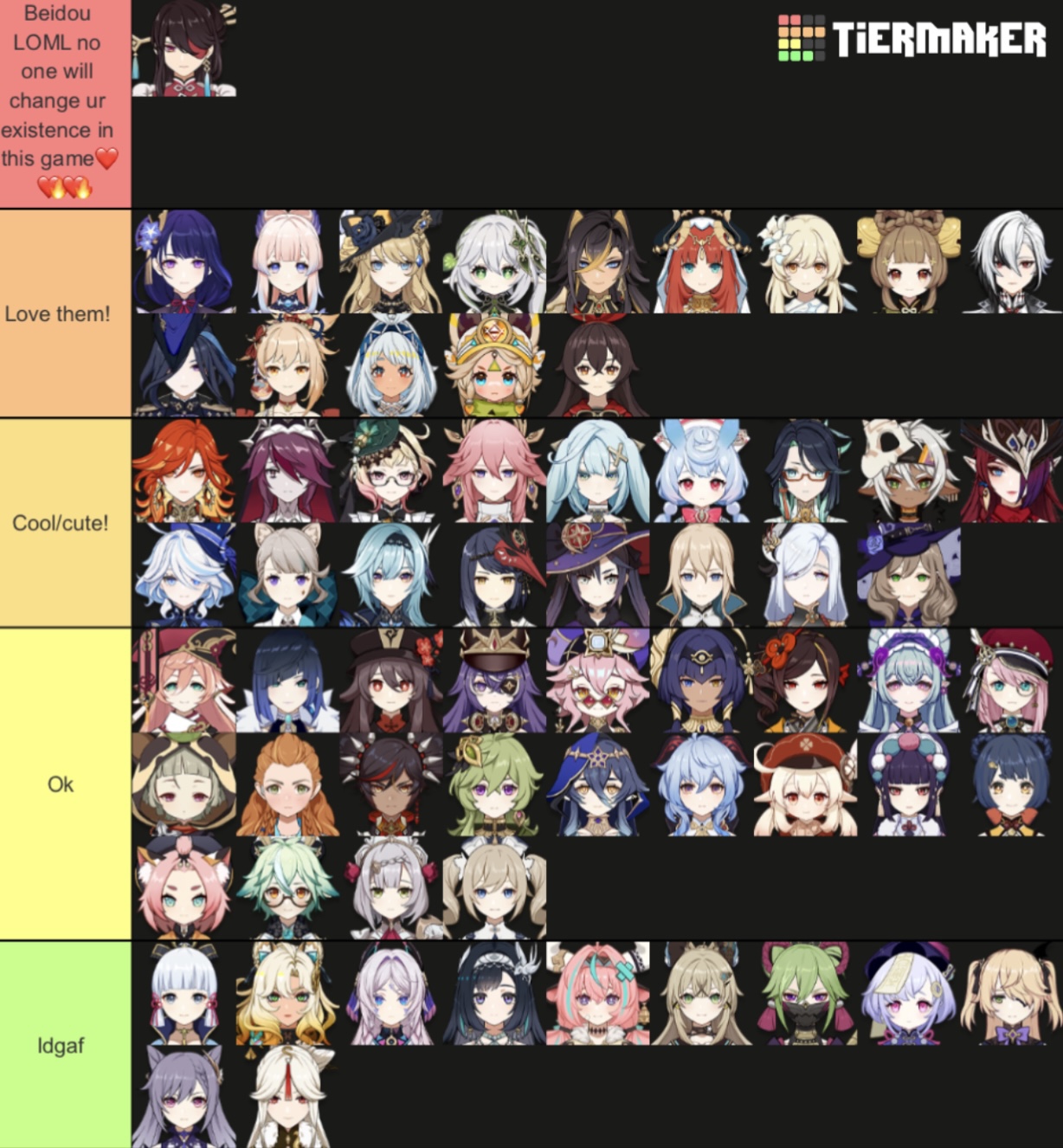 Genshin women oshi tier list Genshin Impact | HoYoLAB