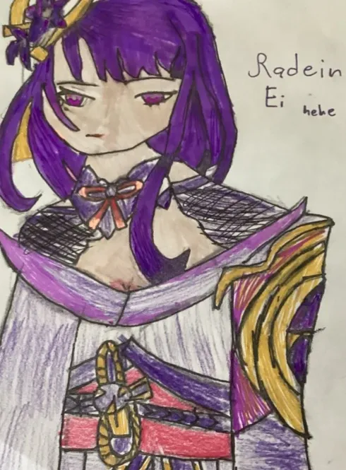 Ei drawing Genshin Impact | HoYoLAB