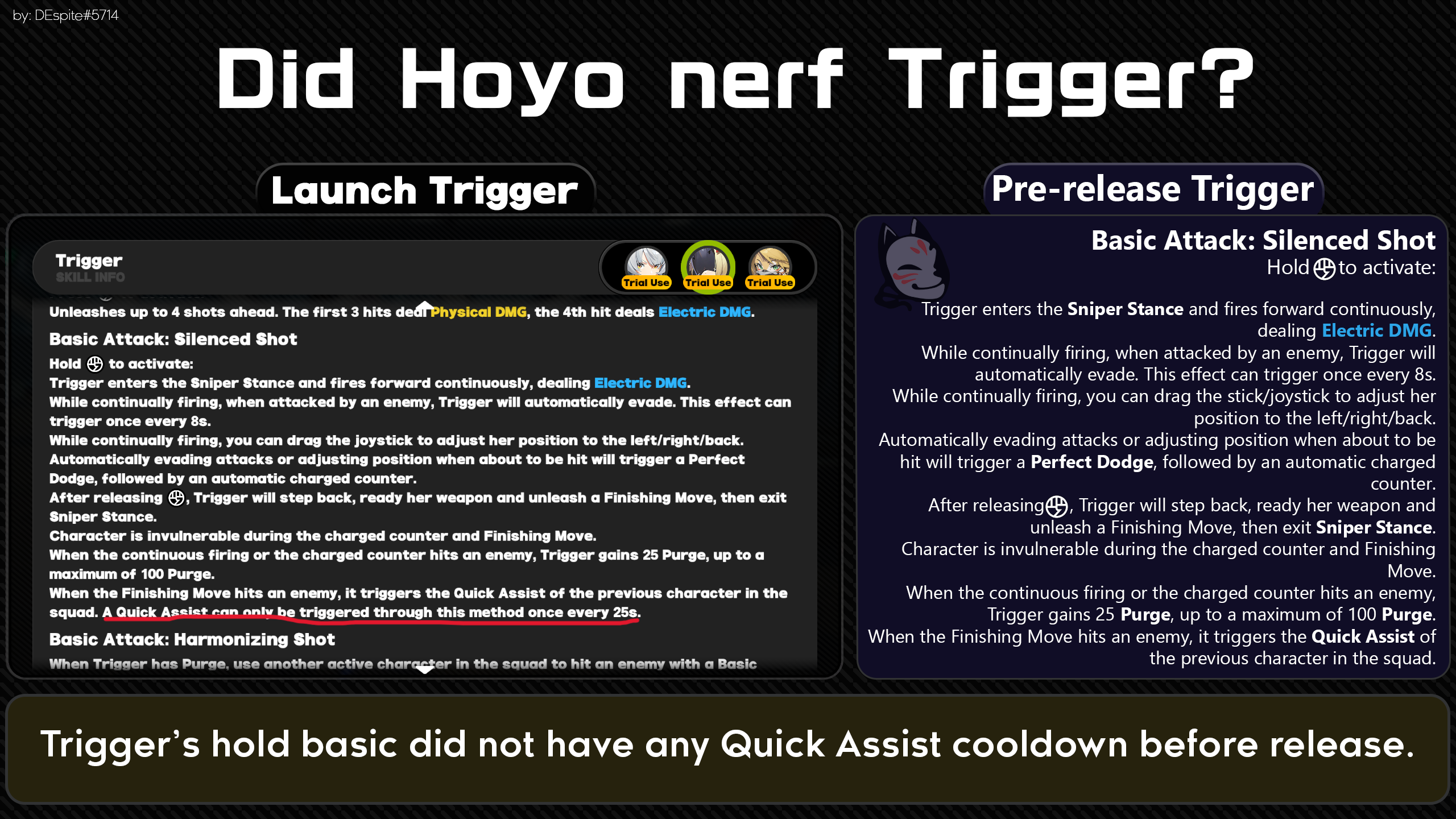 Trigger's launch nerf Zenless Zone Zero | HoYoLAB