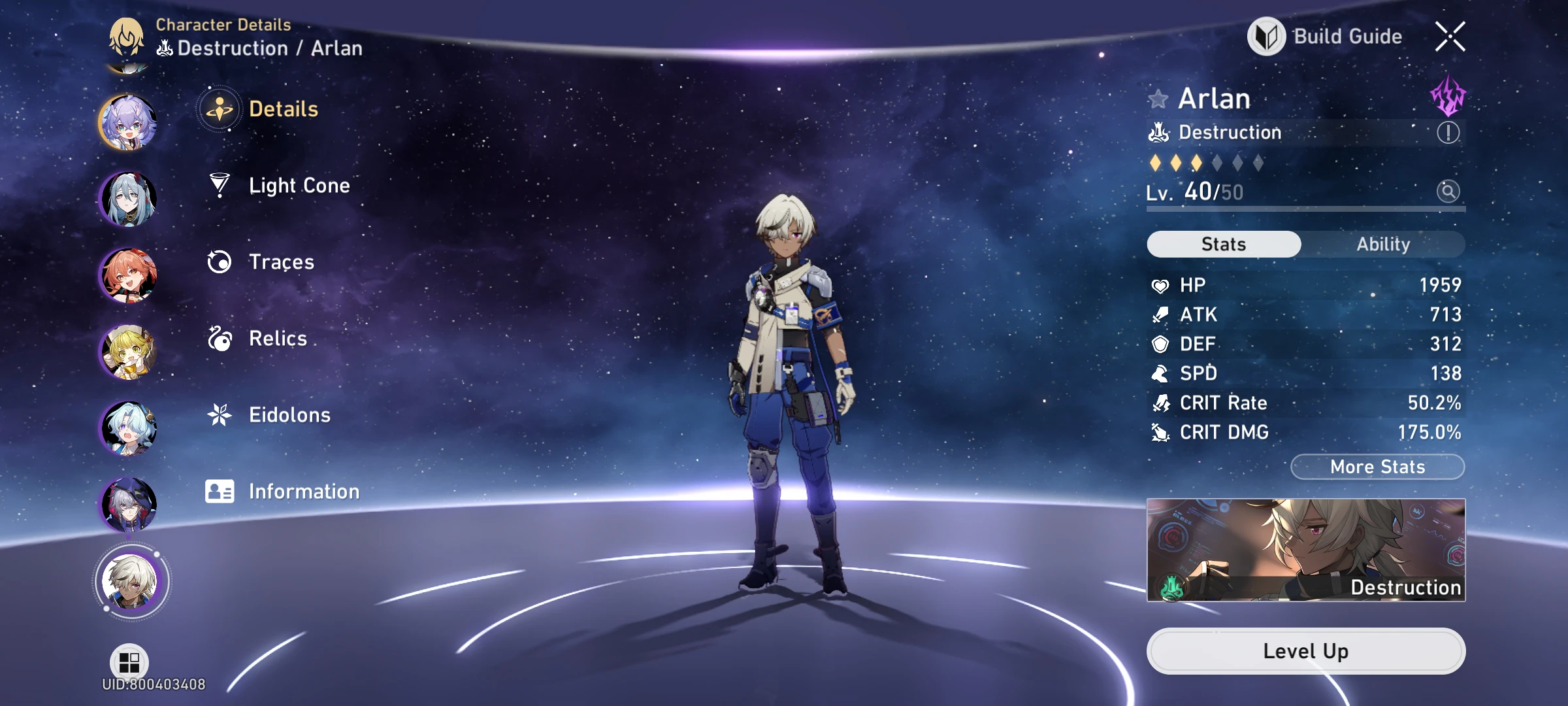 I'd say a pretty good stat if I have mydie not that I'm planning to ...