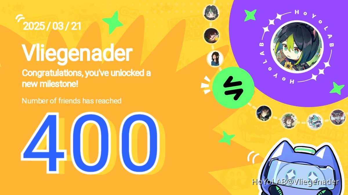 !HAPPY 400+ MUTUAL FOLLOWERS! | HoYoLAB